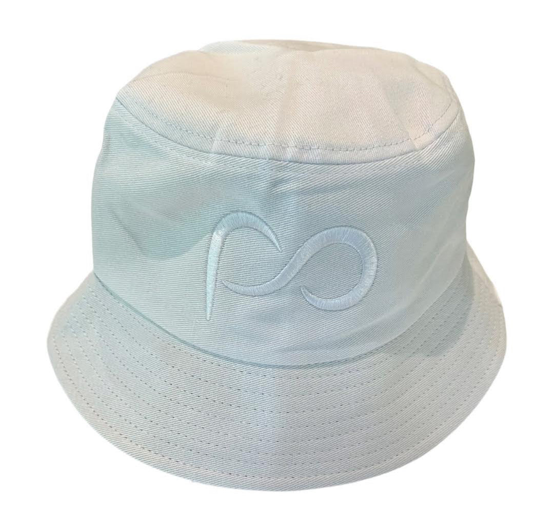 White PO Bucket Hat with White PO logo – POW Motorsports